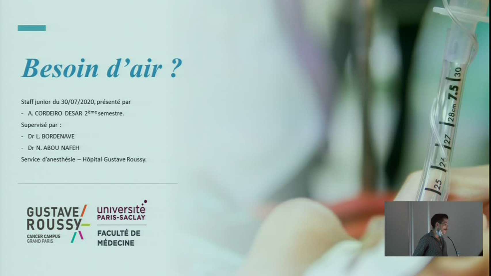 Comment extuber au bloc opératoire — Staff junior — MAPAR — anesthésie ...